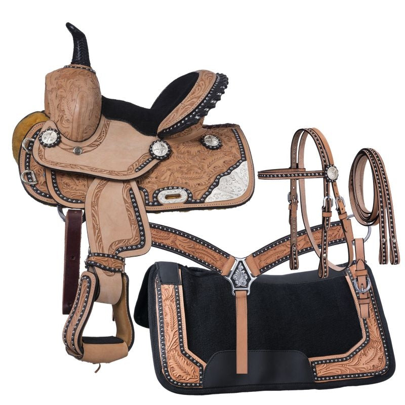 Tough-1 Miniature Burn The Breeze 4 Piece Saddle Package – MiniTack