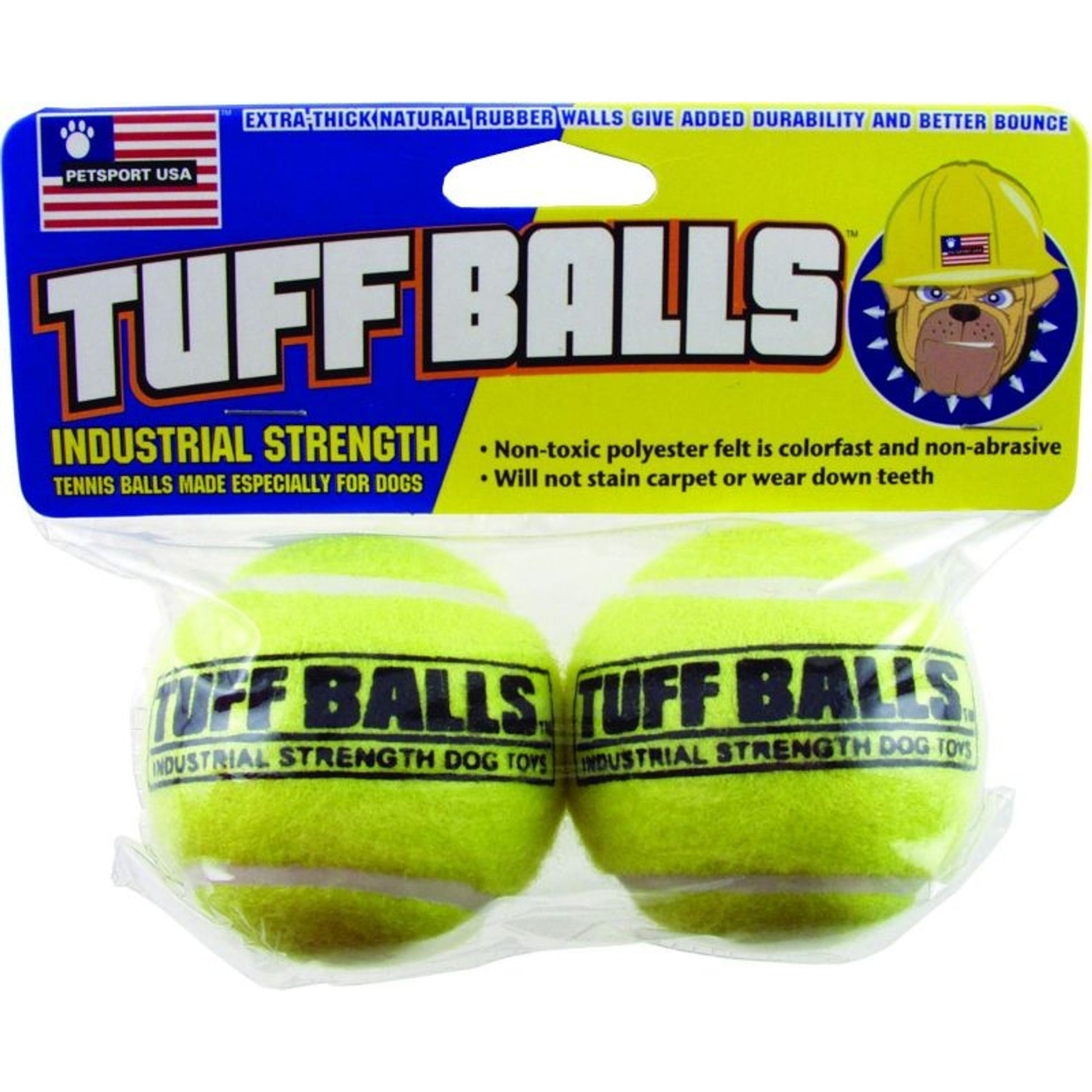 Petsport Usa Tuff Balls 2.5/2 Pack Yellow– MiniTack